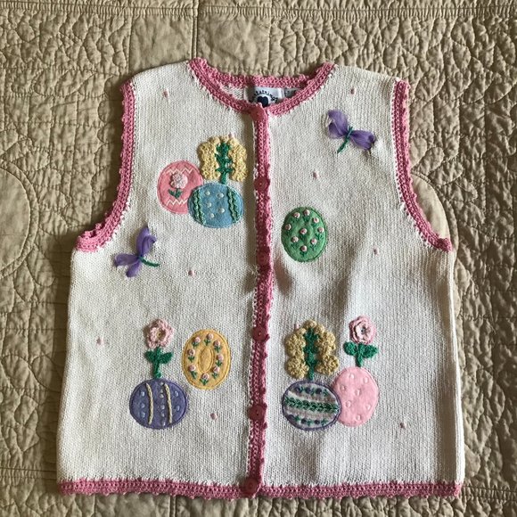 Hartstrings | Shirts & Tops | Hartstrings Easter Sweater Vest Girls ...